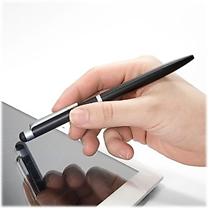 BoxWave Stylus Pen for Panasonic Toughbook CF-C2 (Stylus Pen by BoxWave) - Meritus Capacitive Styra, Capacitive Stylus with Ballpoint Pen for Panasonic Toughbook CF-C2 - Jet Black
