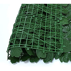 HACSYP Expandable Faux Privacy Fence Artificial Ivy Privacy Fence | Green Plastic Leaf Fence Panels UV Fade Protected Privacy Screening Garden Fence for Balcony Patio (Size : 0.5×1m)