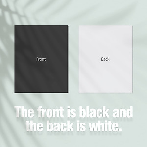 Golden State Art, 10 Pack 16x20 Uncut Photo Mat Matboard, Black Backing Board for Frame, Picture, Print