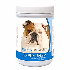 Healthy Breeds Bulldog Z-Flex Max Dog Hip and Joint Support 180 Count