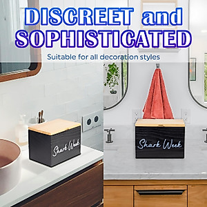 Shark Week Tampon and Pad Storage Box - Feminine Product Organizer for Bathroom, Tampon and Pad Holder, Shark Week Bathroom Organizer, Girl Stuff Box, Tampon and Pad Organizer for Bathroom