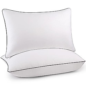 HIMOON Bed Pillows for Sleeping Standard Size Set of 2,Comfortable Hotel Cooling Pillows 2 Pack, Soft & Support