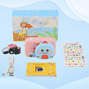 RenFox Kids Camera, 2.4'' 16MP Dual Lens Selfie Camera1080P HD Digital Video Camcorder, Toys and Birthday for Girls Boys Age 3-10, Toddler Beginner Camera with 32GB SD Card - Pink