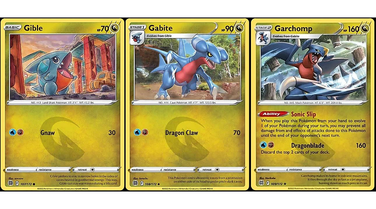 Garchomp Pokemon Card Lot - Brilliant Stars Collection