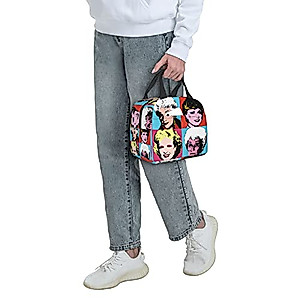 Insulated Lunch Bags Lunch Tote for Women Reusable Lunch Box for Girls (golden)