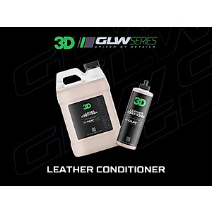 3D Leather Conditioner for Car, GLW Series | Restore, Condition, Protect | UV Protection | Conditions Leather Seats, Furniture, Boots, Apparel | DIY Car Detailing | 16 oz