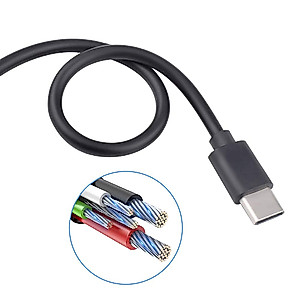 Replacement Type-c Headphones Short Charger Cable Cord for Sony WH-1000XM4 WH-1000XM3 WF-1000XM4 WH-XB900N WH-CH510 WI-1000XM2 WI-C200 WI-XB400, AKG Y400 Y600NC, WF-1000XM3, Bose NCH700 (20cm)