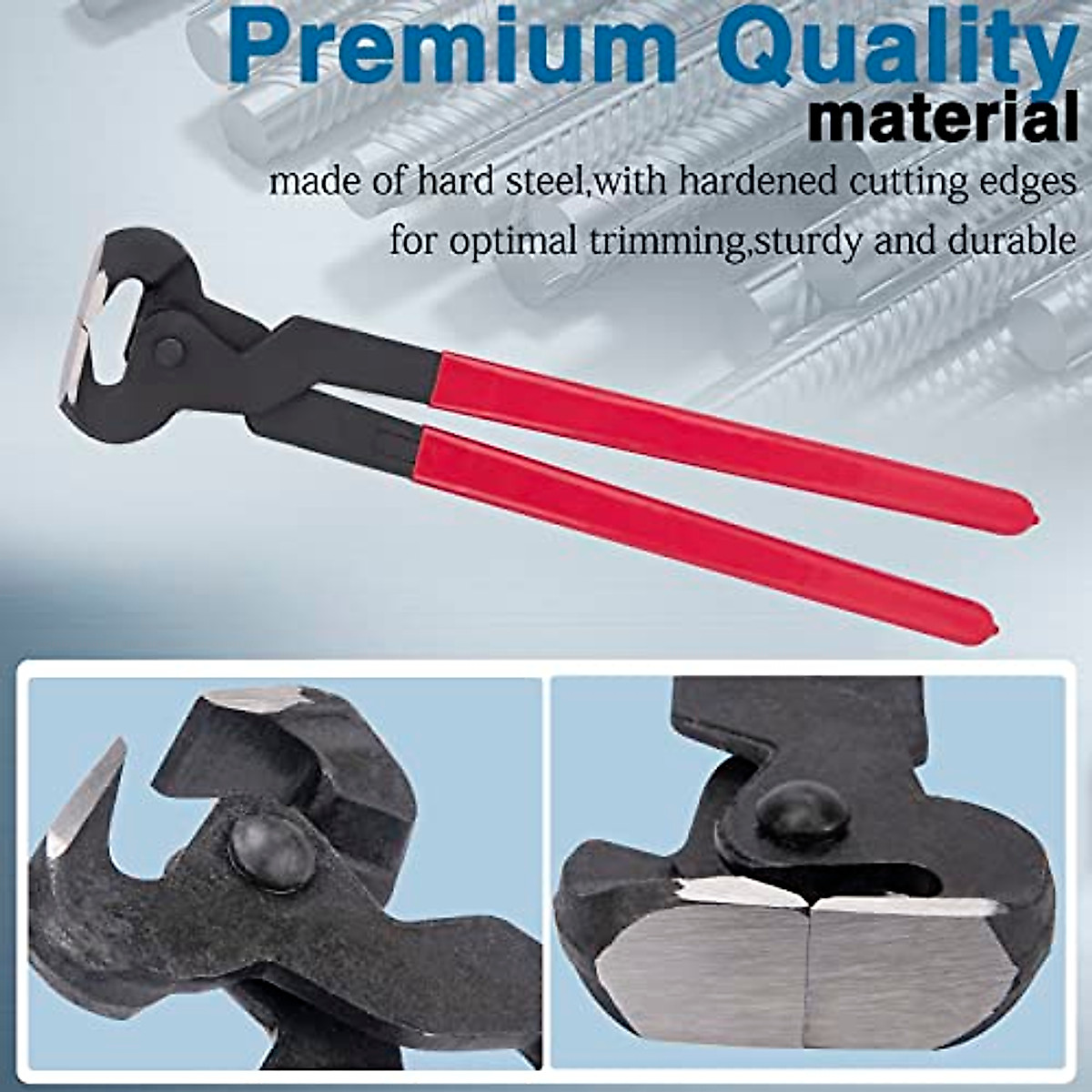 AZUNYYDS Hoof Nipper 14" Horse Hoof Trimmers with Rubber Grip for Goats Sheep Pigs Cattle Horses Heavy Duty Farrier Nippers