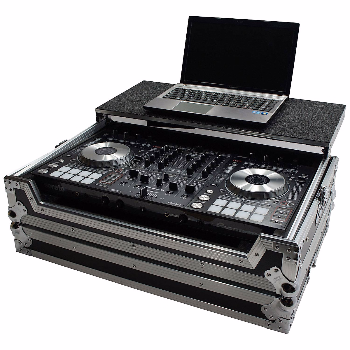 Harmony Audio HCDDJSXLT Flight Glide Laptop Stand Tray DJ Custom Case Compatible with Pioneer DDJ-SX3