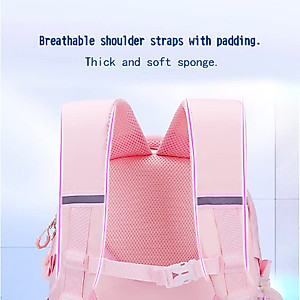 FMCEUEX Kawaii Backpack For Boys Girls,Unicorn Rainbow School Backpacks,With Compartments Applicable to Laptop Bag Travel Bag,Blue Medium 16.5in