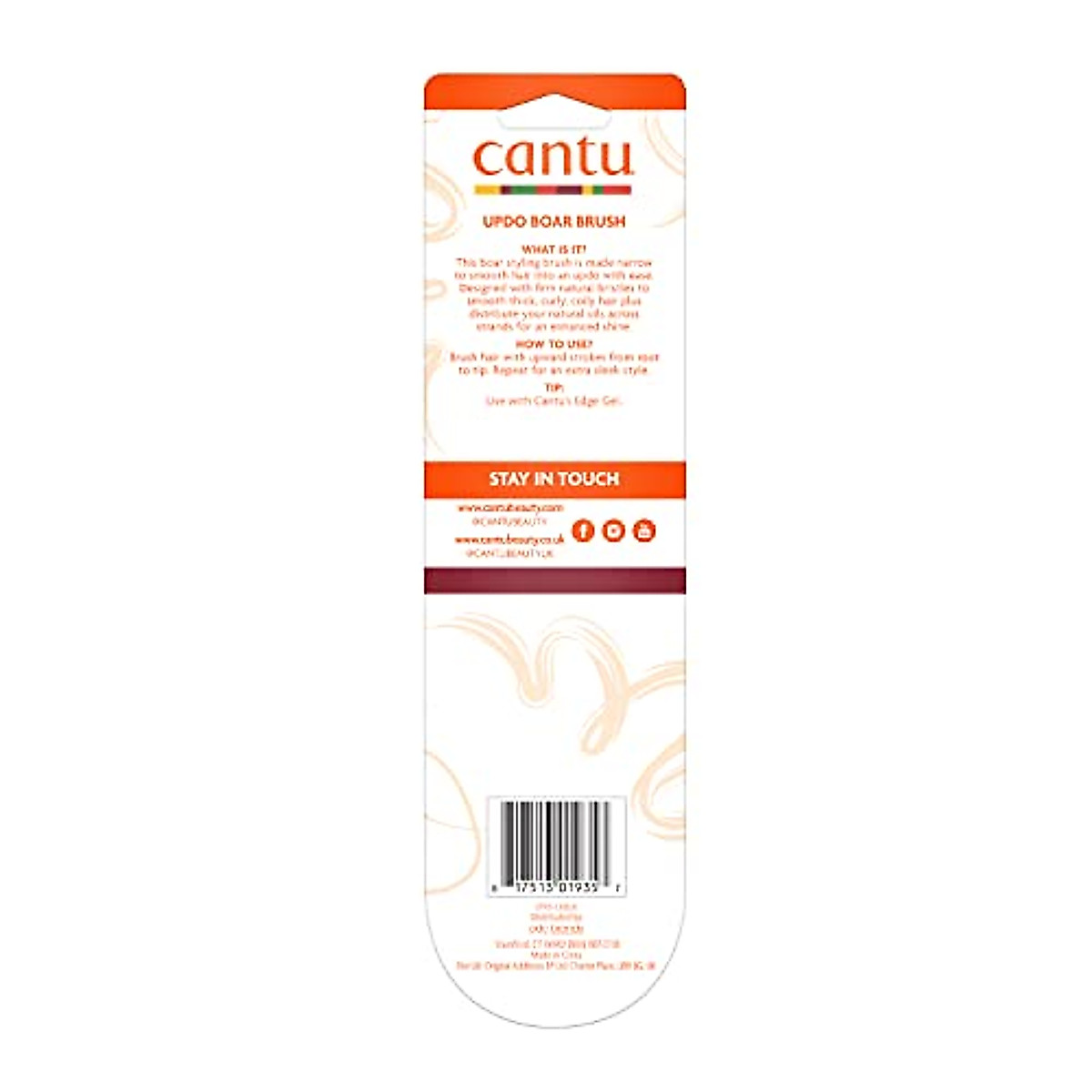 Cantu Hair Accessories Updo Natural Bristle Brush