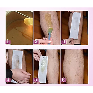 100PCS Professional Non Woven Hair Removal Wax Paper Body and Facial Wax Strips Epilator 8x3inch for Lady Women Men