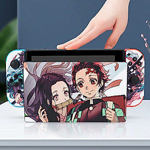 DLseego Switch Skin Sticker Pretty Pattern Full Wrap Skin Protective Film Sticker Design for Switch - Boys and Girls