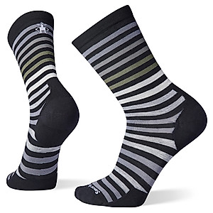 Smartwool Everyday Zero Cushion Merino Wool Spruce Street Crew Socks for Men and Women, Black, X-Large
