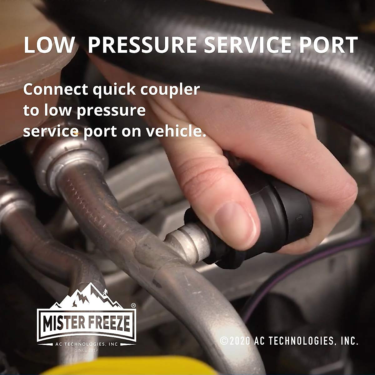 Mr. Freeze Car Air Conditioner Synthetic R134A Refrigerant, AC Recharge Kit with Hose and Wireless Digital Temperature Sensor, 14 Oz