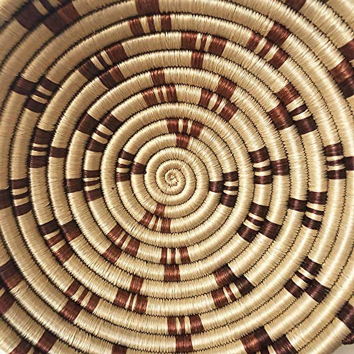 Small African Basket: Cyarwa/Rwanda Basket/Woven Bowl/Sisal & Sweetgrass Basket/Tan, Brick, Rust