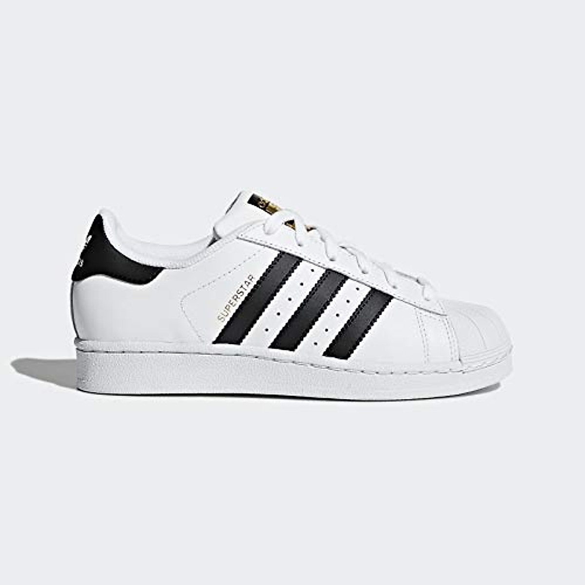 adidas Originals unisex child Superstar Sneaker, White/Core Black/Core White, 7 Big Kid US