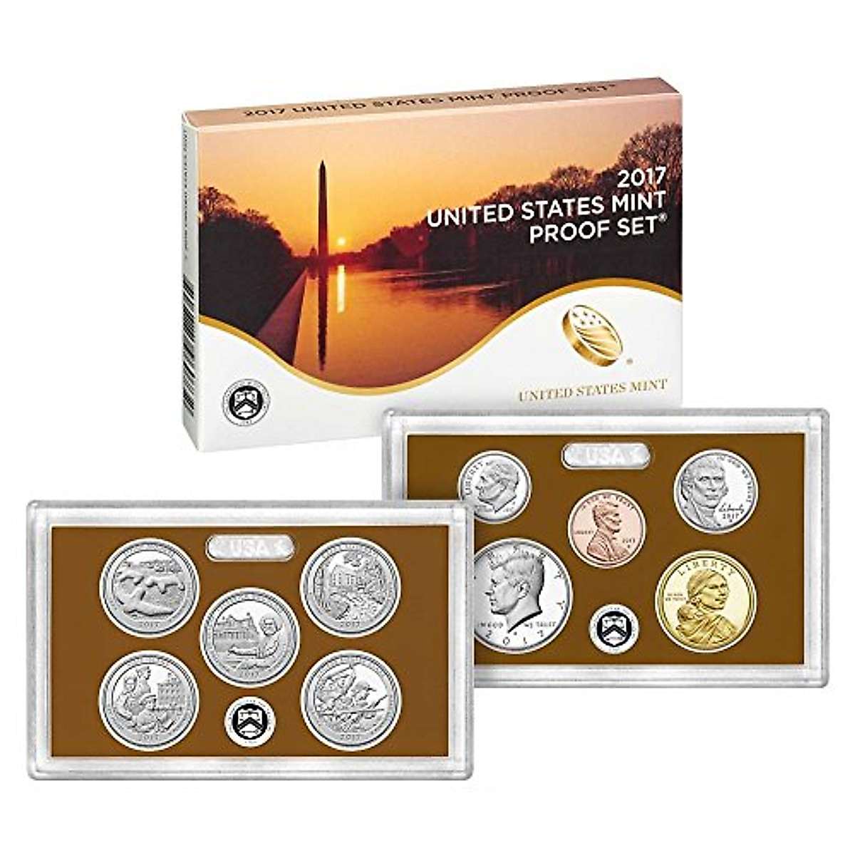 2017 S 10 Coin Clad Proof Set in OGP with CoA Proof