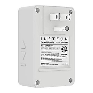 Insteon Smart On/Off Plug-in Module, 2635-222 - Insteon Hub required for voice control with Alexa & Google Assistant