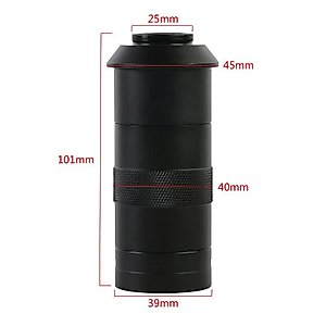Handheld Digital Microscope Accessories Adjustable Magnification 100X Zoom C Mount Lens for HDMI VGA USB Industry Video Microscope Camera Microscope Accessories