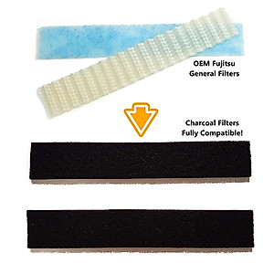 Filters Compatible with Fujitsu General UTR-FA16 and UTR-FA16-2 (4 Pieces Multi Pack)