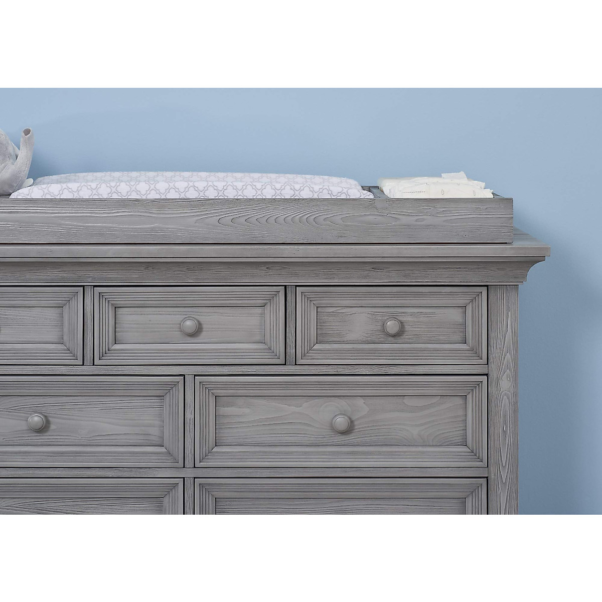Oxford Baby Westport Changing Topper, Dusk Gray