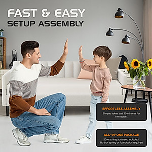 LifeSky Daybed Twin Size Upholstered - Boucle Tufted Day Bed Frame for Living Room White