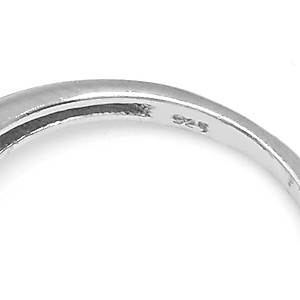 Silvershake 2.05ct. 9X7mm Natural Oval Shape Garnet and White Topaz 925 Sterling Silver Engagement Ring Size 10