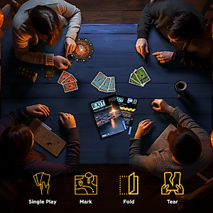 EXIT: The Cursed Labyrinth | Exit: The Game - A Kosmos Game | Family-Friendly, Card-Based at-Home Escape Room Experience for 1 to 4 Players, Ages 10+
