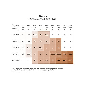 Febriajuce Women's Casual Long Sleeve Lapel Oversized Button Work Office Blazer Suit Jacket