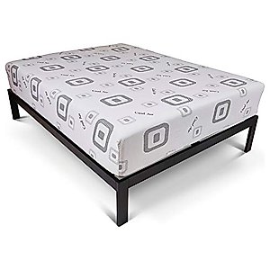 Wolf Harmony Wrapped Coil and Gel Memory Foam Hybrid Mattress/Platform Set, Queen