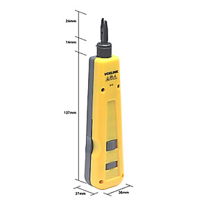 VCELINK Punch Down Impact Tool with 110 and 66 Blades, Network Wire Punch Down Impact Tool Kit, Keystone Impact Terminal Insertion Tools, Network Cable CAT6/CAT5/CAT3 Stripper
