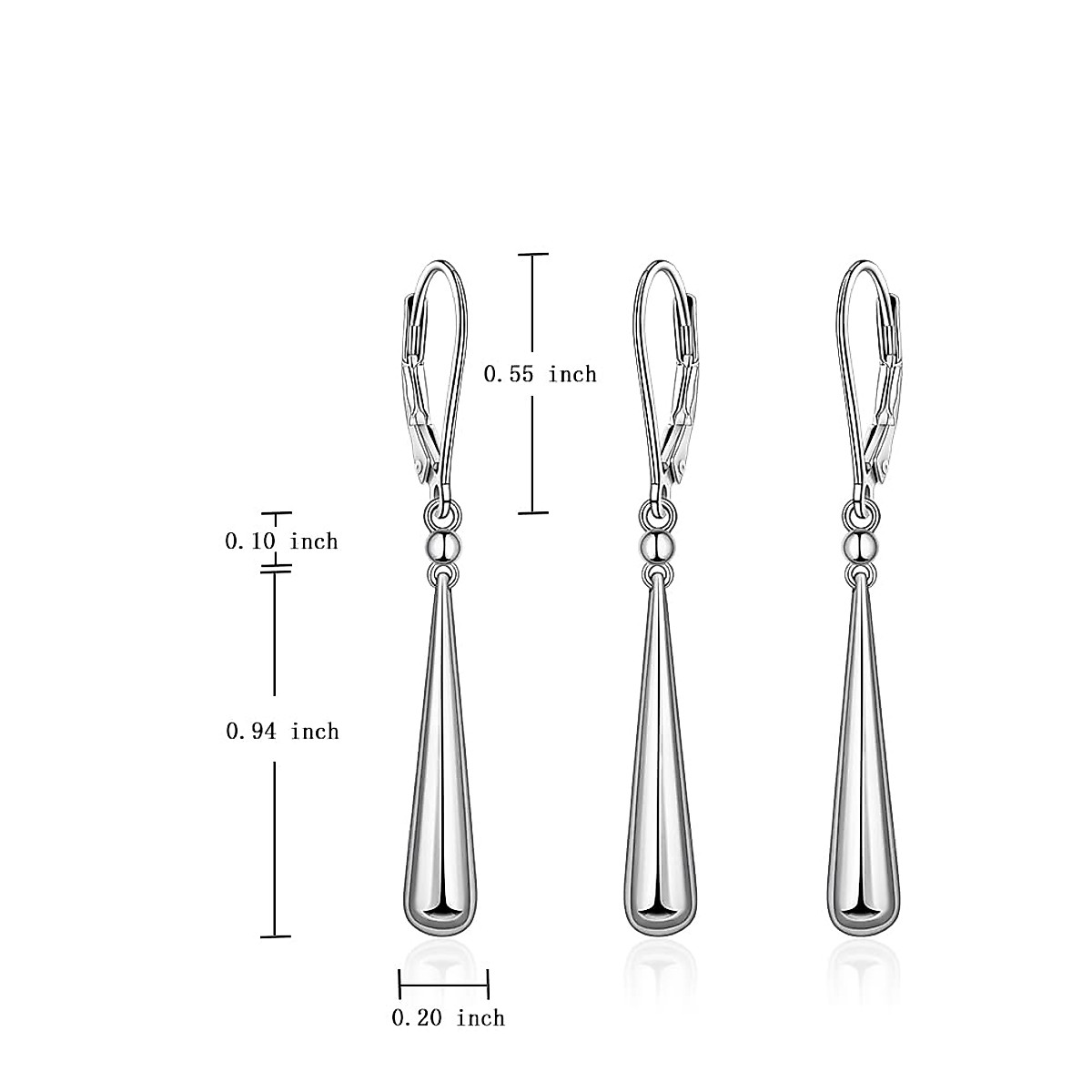 Baseball Bat Bar Earrings Hypoallergenic Sterling Silver Dangle Drop Weird One Piece 3Pcs Earring Hooks Mini Cool Small Christmas Holiday Cosplay Gift
