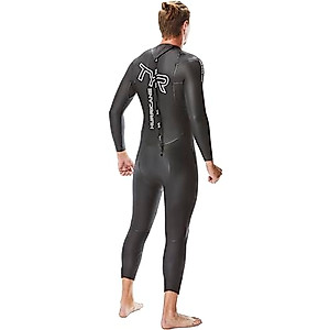 TYR mens Tyr Men's Hurricane Wetsuit Cat 2 Swimsuit, Black, Medium