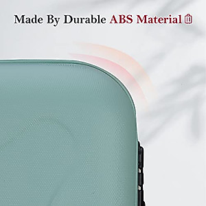 Widfre Luggage Sets 3 Pieces Carry on Suitcase Hardshell Lightweight Travel with Double Spinner Wheels Locks TSA Approved (Green)