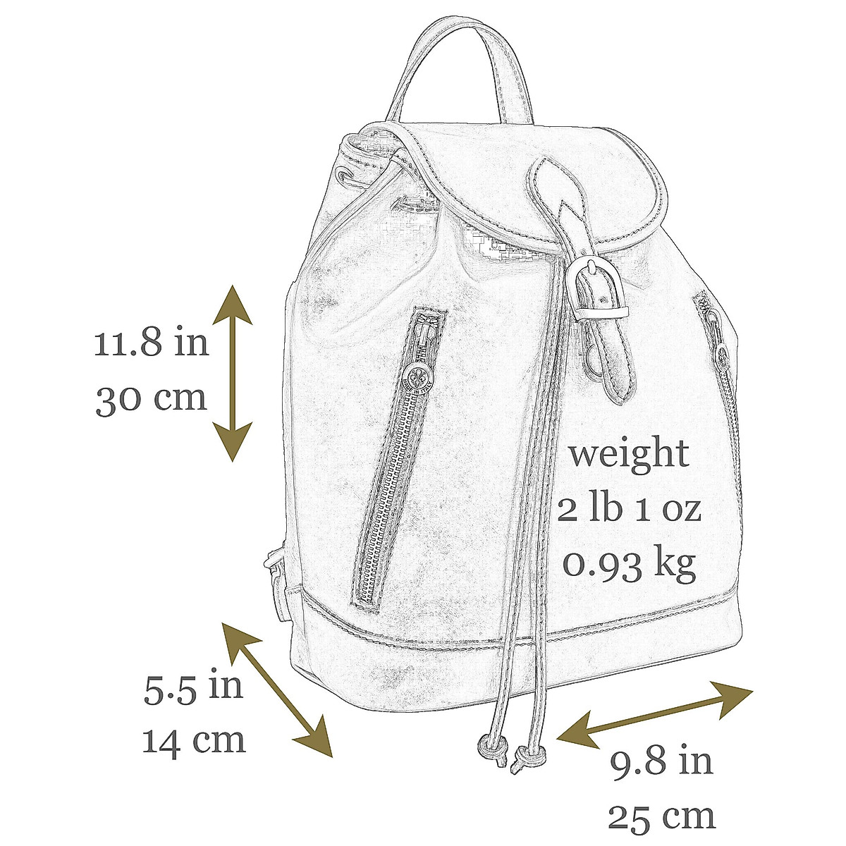 Time Resistance Leather Backpack Full Grain Real Leather Small Rucksack