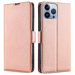 Fansipro Wallet Folio Case for Oppo Reno 2 Z, Premium PU Leather Slim Fit Cover for Reno 2 Z, 1 Card Slot, Handy, Golden