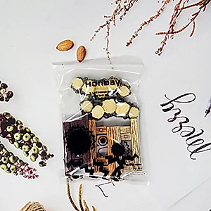 HONBAY 8PCS Mini Resin Wooden Style Benches Artificial Root Stump Miniature Fairy Garden Ornaments for Moss Terrariums Landscape Dollhouse Accessories