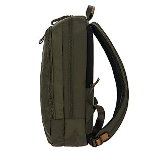 Bric's X-Travel Metro Backpack - 15 Inch - Travel Backpack for Women and Men - Designer Bag with Large Pockets - Olive