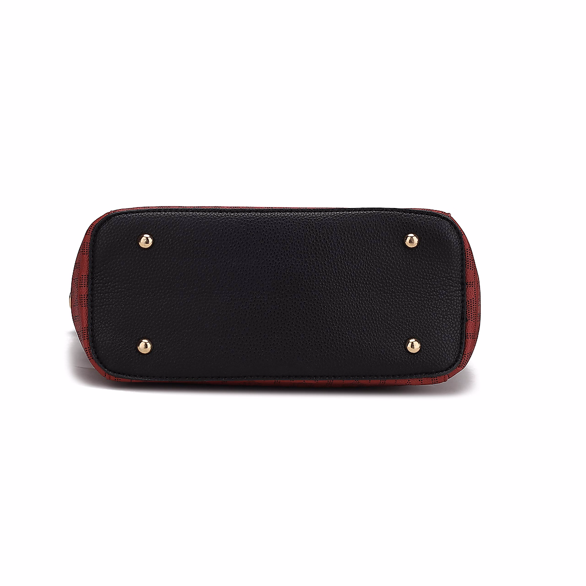 MKF Collection Shoulder Bag for Women, PU Leather Pocketbook Top-Handle Crossbody Purse Tote Satchel Handbag Grey by Mia k