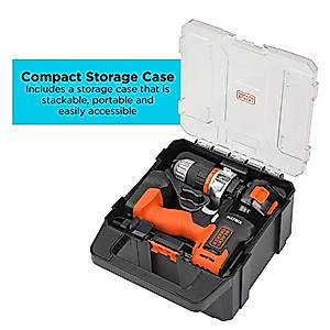 BLACK+DECKER BLACK+DECKER MATRIX 2V MAX* Drill + Sander Combo Kit with Storage Case (BDCDMT1202KTSC1)