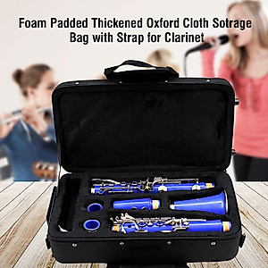 Clarinet Gig Bag Uk Sib Accessories,Clarinet Case,Water resistant Clarinet Bag Case Black Foam Padded Thickened Ox Cloth Storage Bag with Strap for Clarinet Case