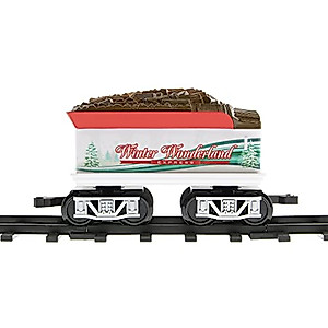 Lionel Battery-Operated Winter Wonderland Express Toy Train Set with Locomotive, Train Cars, Track & Remote with Authentic Train Sounds, Steam & Lights for Kids 4+