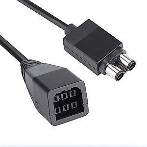 AC Power Supply Converter Transfer Cable Portable for 360 Power Supply on - Black Adapter Slim for a 0ne Console Conversion Power Supply