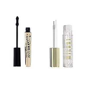 Milani Highly Rated Anti-Gravity Black Mascara with Castor Oil and Molded Hourglass Shaped Brush & Milani Highly Rated Lash and Brow Enhancing Growth Serum