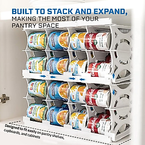 Cansolidator Pantry Plus Stores 60 cans | Rotate Cans First in First Out | Canned Food Organizer for Pantry | Canned Food Storage | Organize Your Kitchen and Pantry