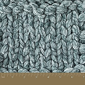 Crafted By Catherine Braided Velvet Yarn - 3 Pack, Grey, Gauge 7 Jumbo