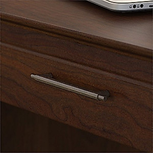 Bush Furniture Key West 54W Computer Desk with Storage, 2 Drawer Lateral File Cabinet and 5 Shelf Bookcase in Bing Cherry