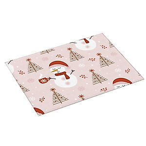 Microfiber Dish Drying Mat For Kitchen Counter 18'' X 24'' Santa Claus Print Absorbent Dish Draining Mat Medium