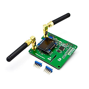AURSINC MMDVM Duplex Hotspot Module Dual Hat V1.5.2 with 0.96 OLED Display Support P25 DMR YSF NXDN DMR Slot 1 + Slot 2 for Raspberry Pi, Pi Zero (with OLED)